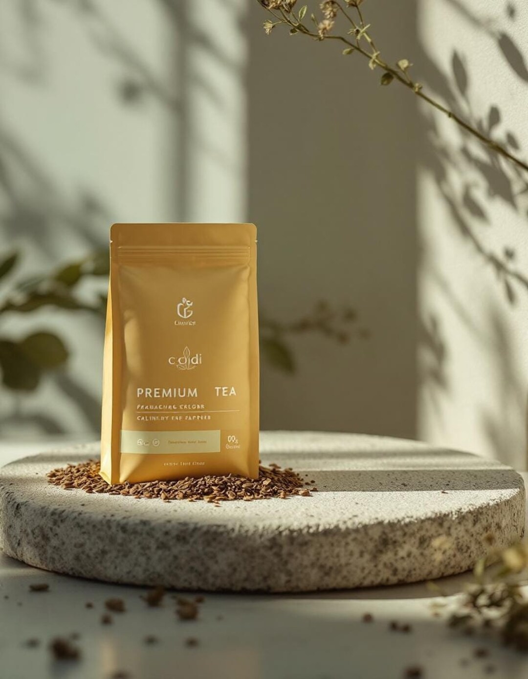 Custom Minimalist Tea Label Packaging Design,custom Eco-friendly Tea ...