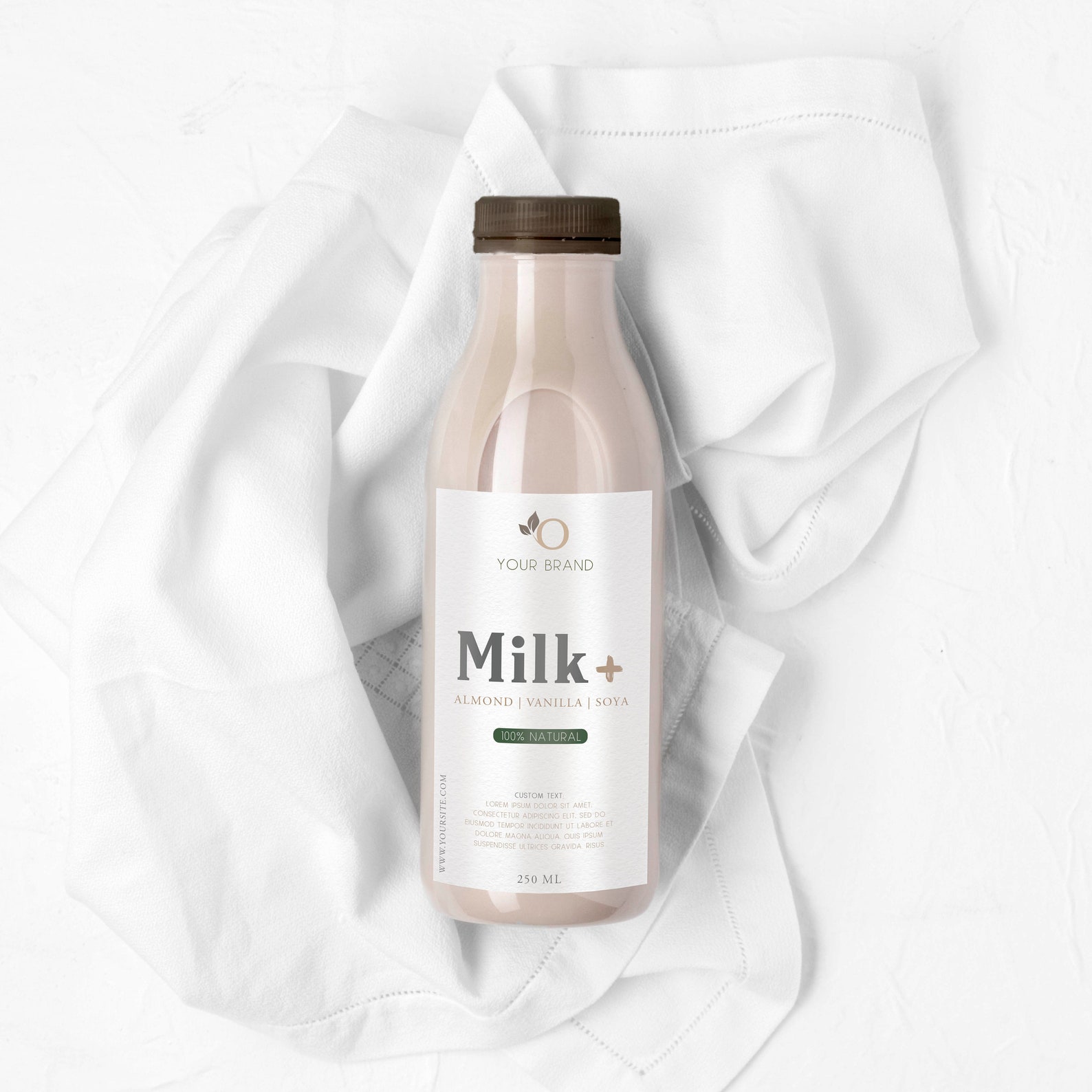 Custom Milk or Milkshake Bottle Label Smoothie Label for - Etsy