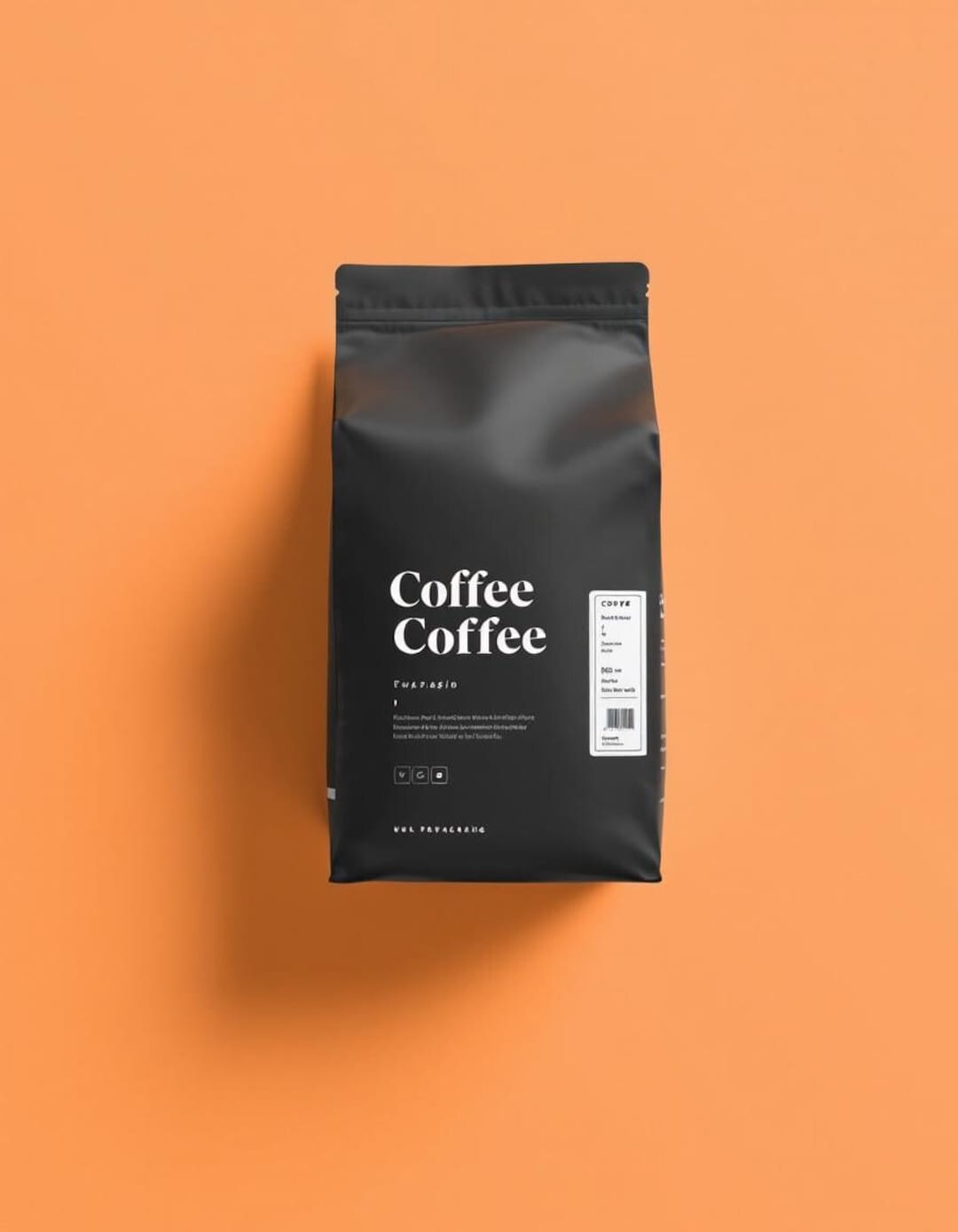 Custom Coffee Packaging Template, Minimalist Coffee Bag Design, Eco ...