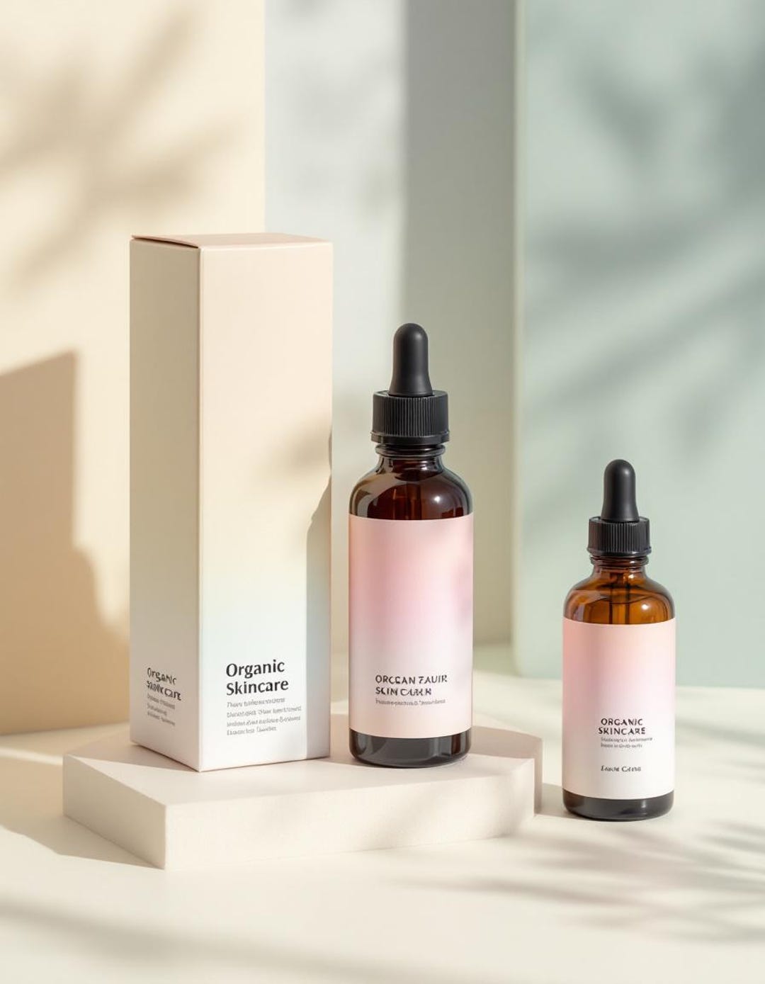 Minimalist Cosmetic Labels and Boxes Packaging Design, Skincare ...