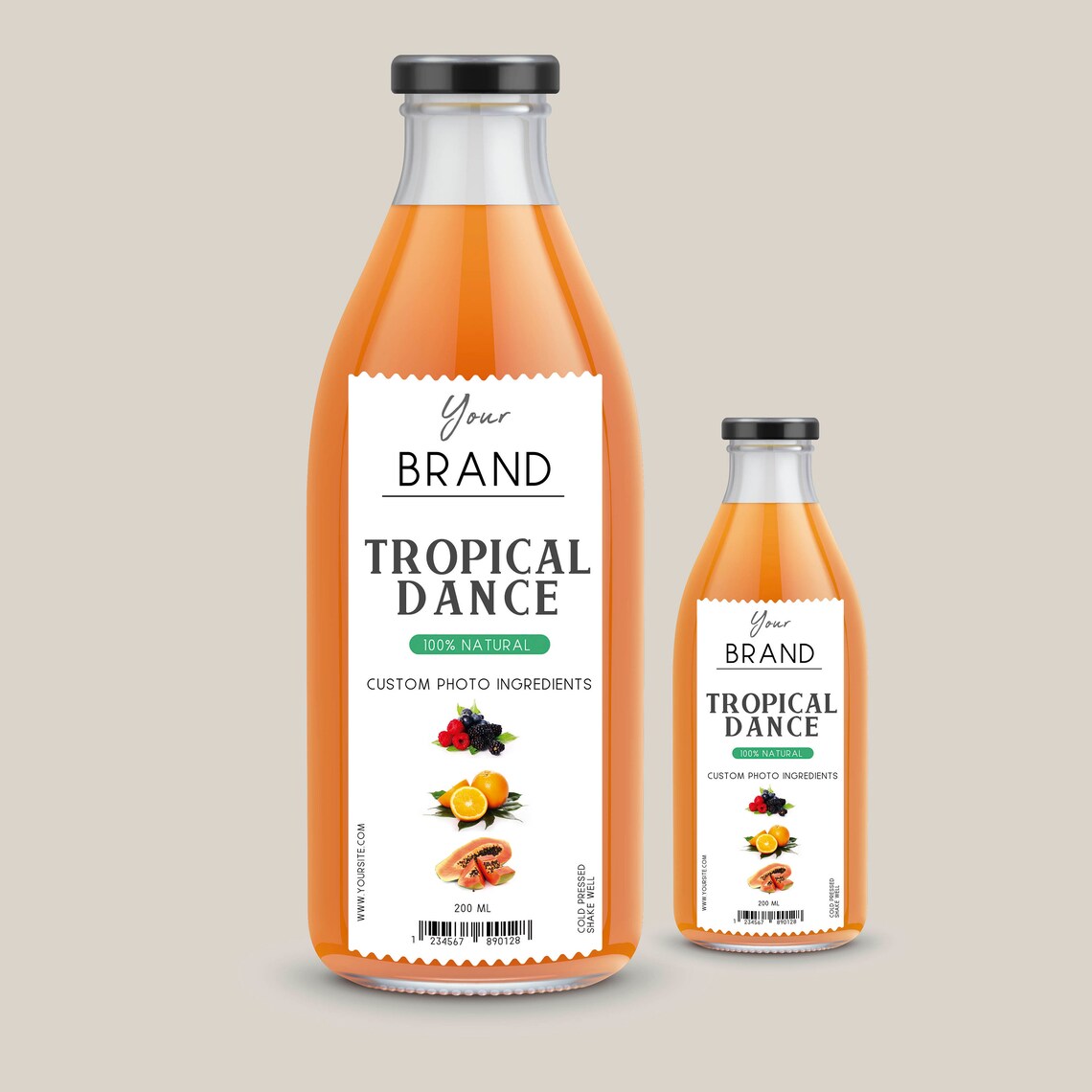 Custom Juice Bottle Labels Juice Labels for Bottle Juice - Etsy