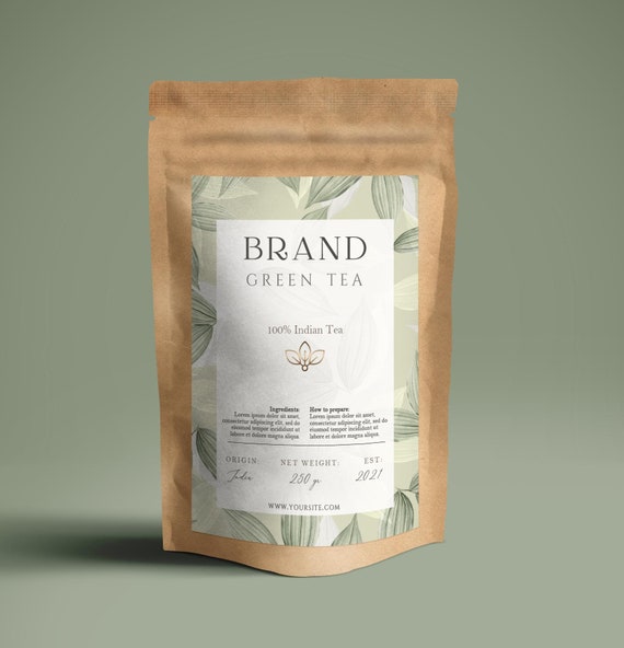 PRINTABLE TEA LABEL With Logo for Tea Bags or Tea Pouch - Etsy Australia