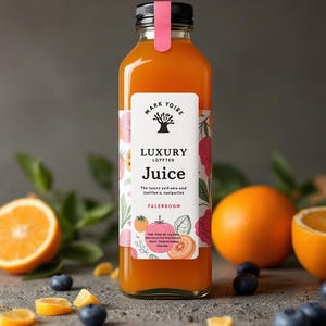 Personalized Juice Package Design, Custom Juice Labels for Bottles ...