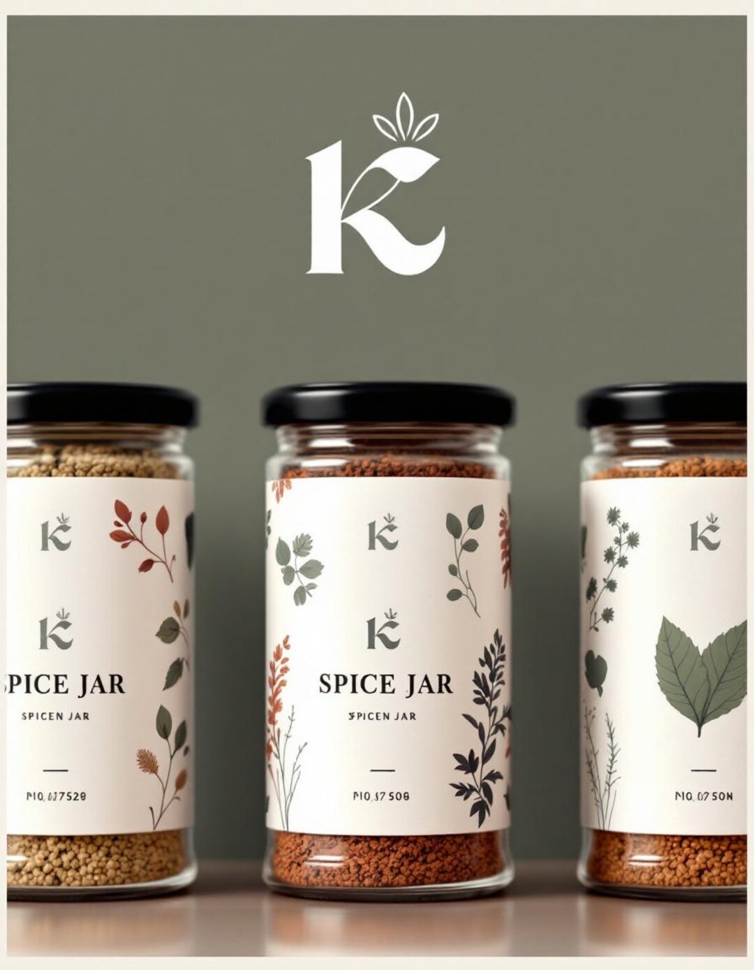 Custom Spice Jar Packaging Design,custom Printable Spice Labels, Sauce ...