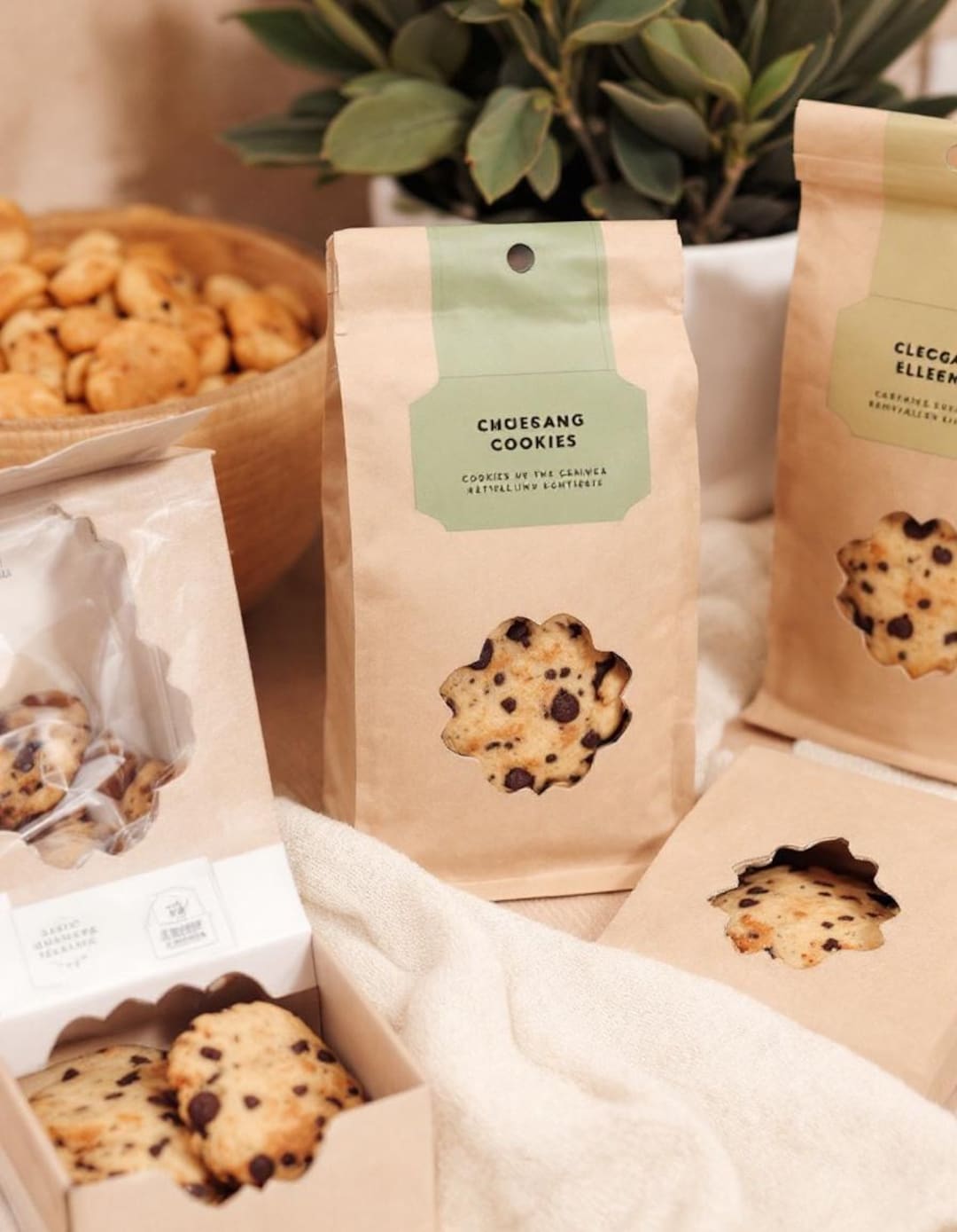 Custom Packaging for Cookies, Personalized Dessert Box Design, Bakery ...