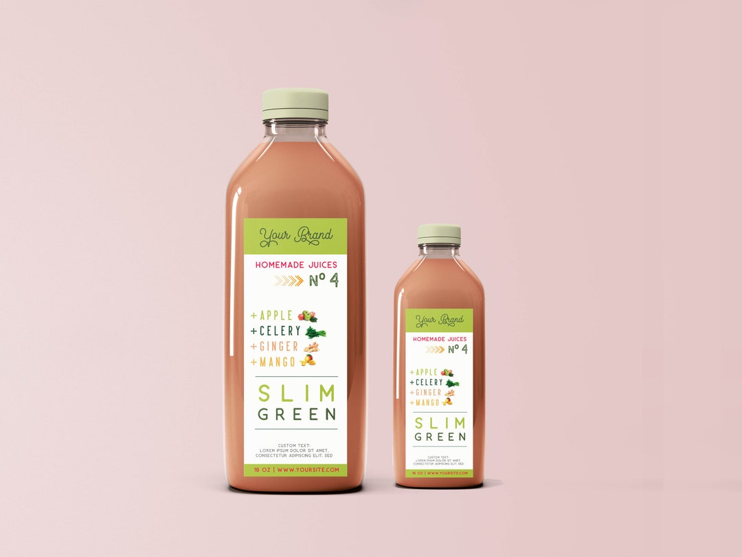 Custom Premade Fruit Juice Labels for Bottles,cold Pressed Juice Labels ...