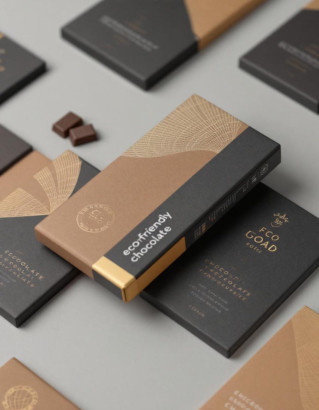 Minimalist Chocolate Packaging Design, Sustainable Sweet Branding ...