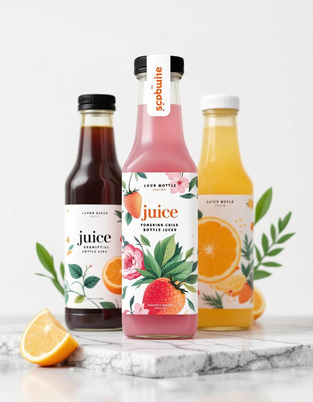 Personalized Juice Package Design, Custom Juice Labels for Bottles ...