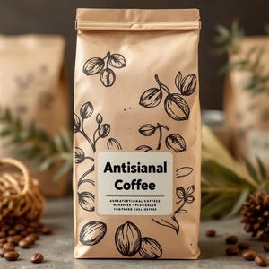 Custom Coffee Packaging Design, Artisanal Coffee Bag Design ...