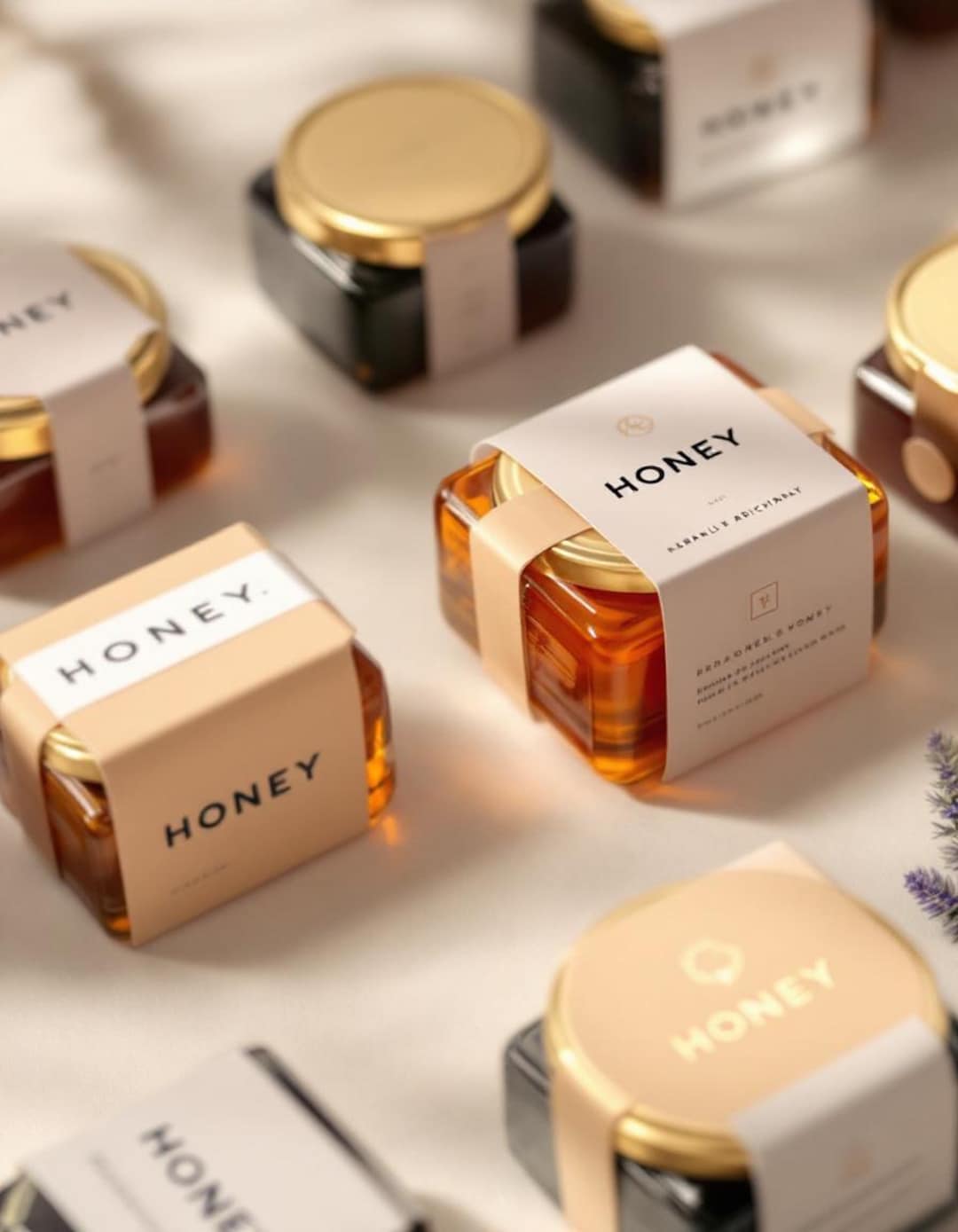 Unique Honey Jar Labels, Custom Honey Packaging, Eco-friendly Honey ...