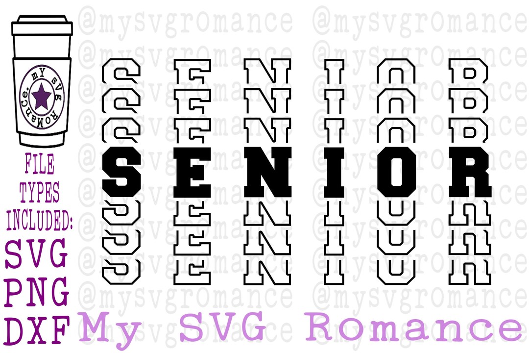 Senior Word Mirror - SVG - Cricut - Cameo - Sihouette - Cutting File ...