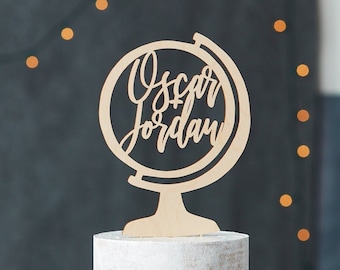 World Wedding Cake Topper - Etsy