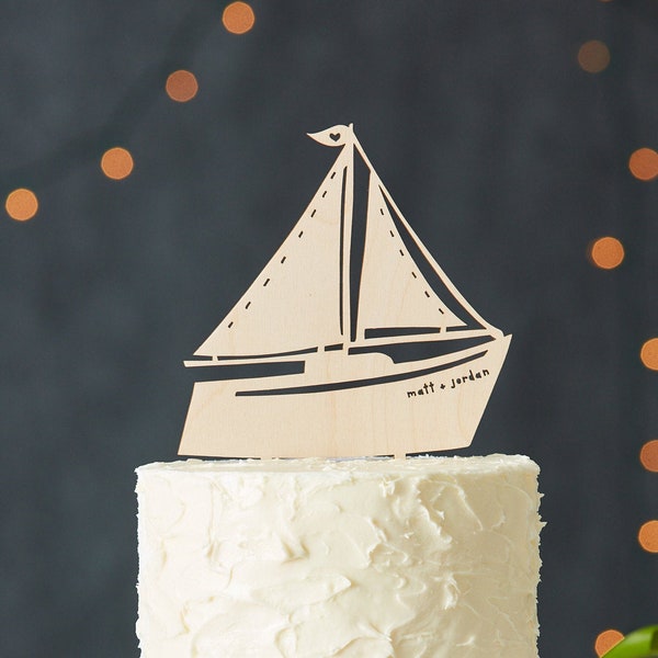 Nautical Wedding Cake Topper Etsy