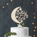 Moon and Stars Wooden Cake Topper - Written in the Stars - Hand ...