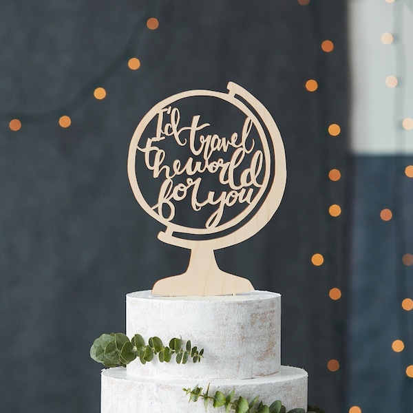 Globe Cake Topper - Etsy