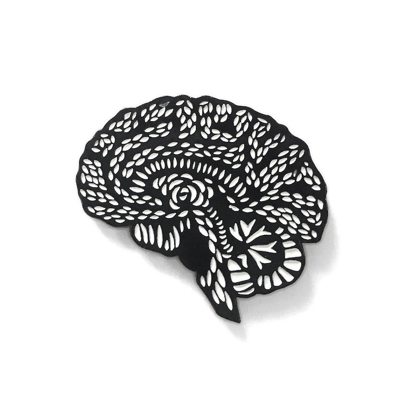 Brain Pin - Etsy