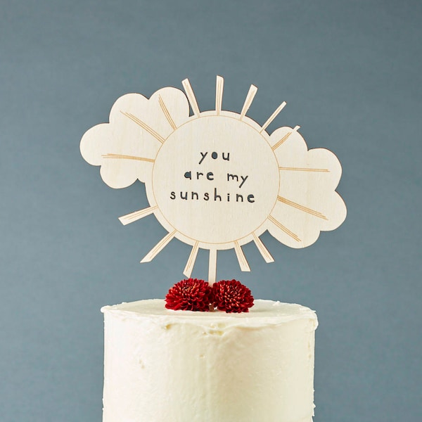 Sun Cake Topper - Etsy