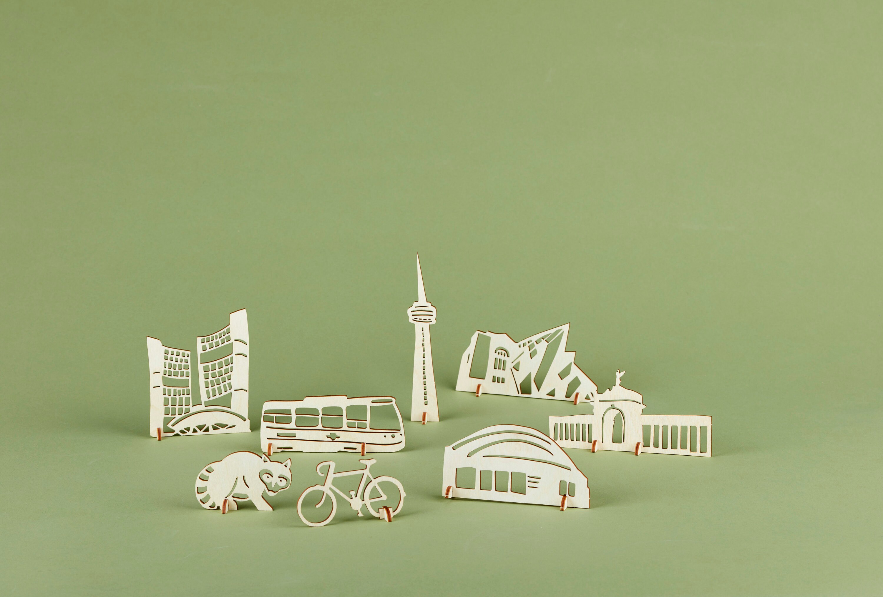Stand-up Toronto Lasercut Pop-out Wooden Cityscape - Etsy Canada