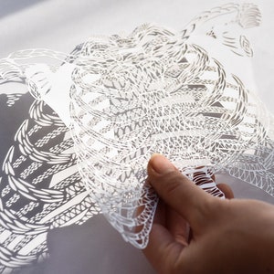 Framed Anatomy Human Ribcage Thorax Papercutting Artwork, Doctor ...