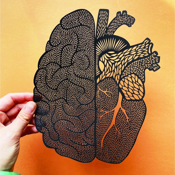 Anatomic Heart Brain - Etsy