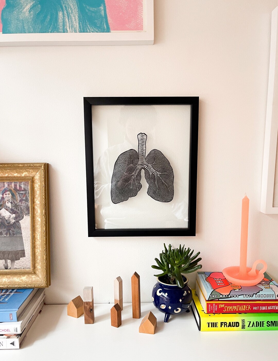 Framed Anatomy Human Lungs Papercutting Artwork, Doctor, Medical ...
