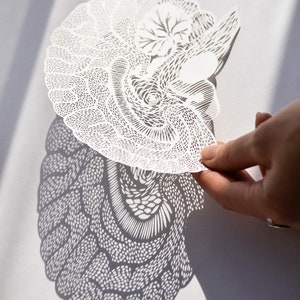 Anatomical Brain Laser-cut Papercutting Artwork, Neurology Gift, Doctor ...