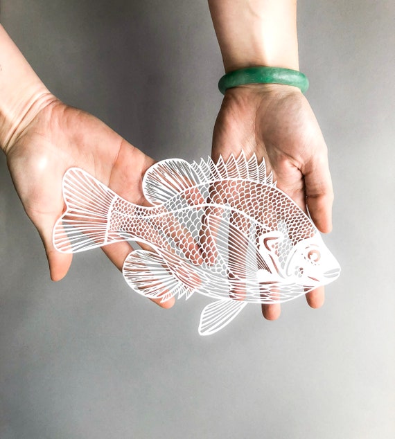 Laser-cut Papercutting Artwork Fish - Etsy Canada