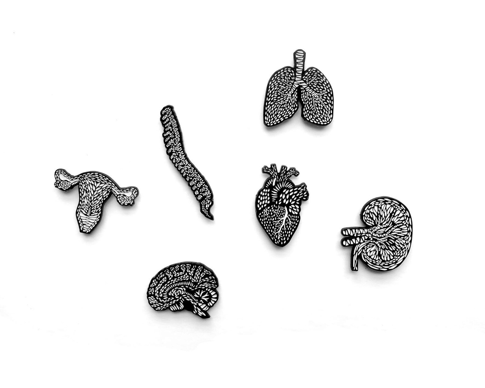 Anatomical Heart Enamel Pin | Etsy