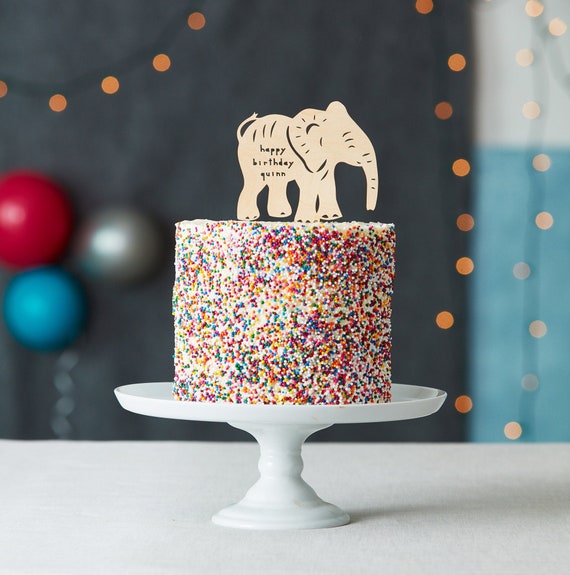 Happy Birthday Elephant Cake