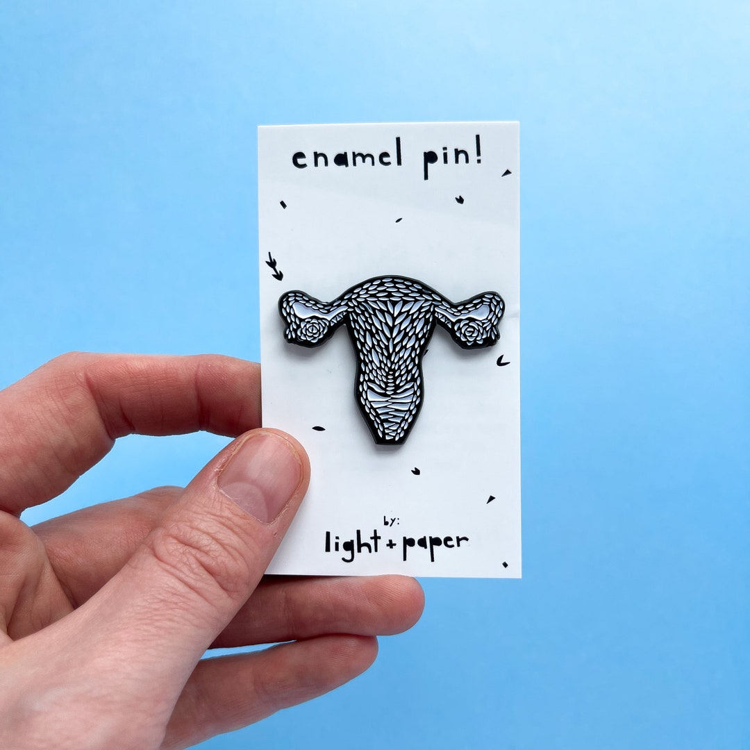 Anatomical Uterus Enamel Pin - Etsy