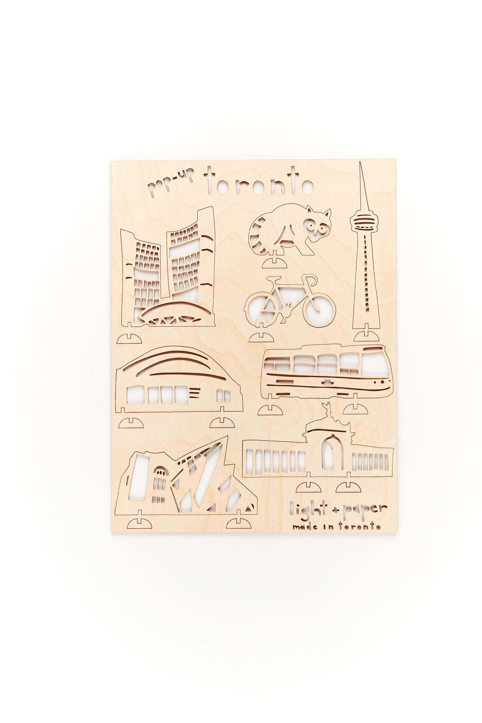 Stand-up Toronto - Lasercut Pop-out Wooden Cityscape - Etsy Canada