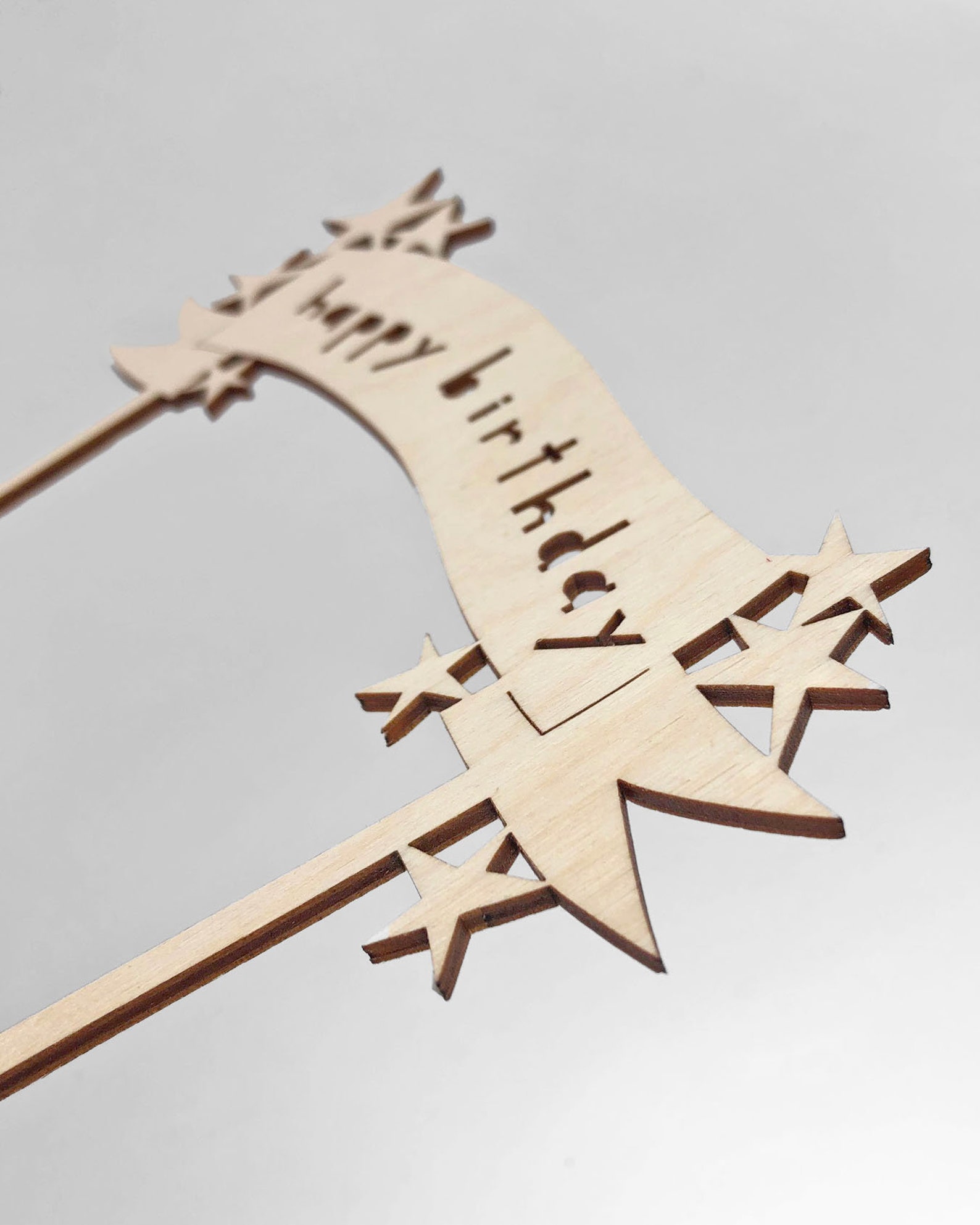 Birthday Cake Topper - Customize Cake Topper Stars - Wooden Wedding ...