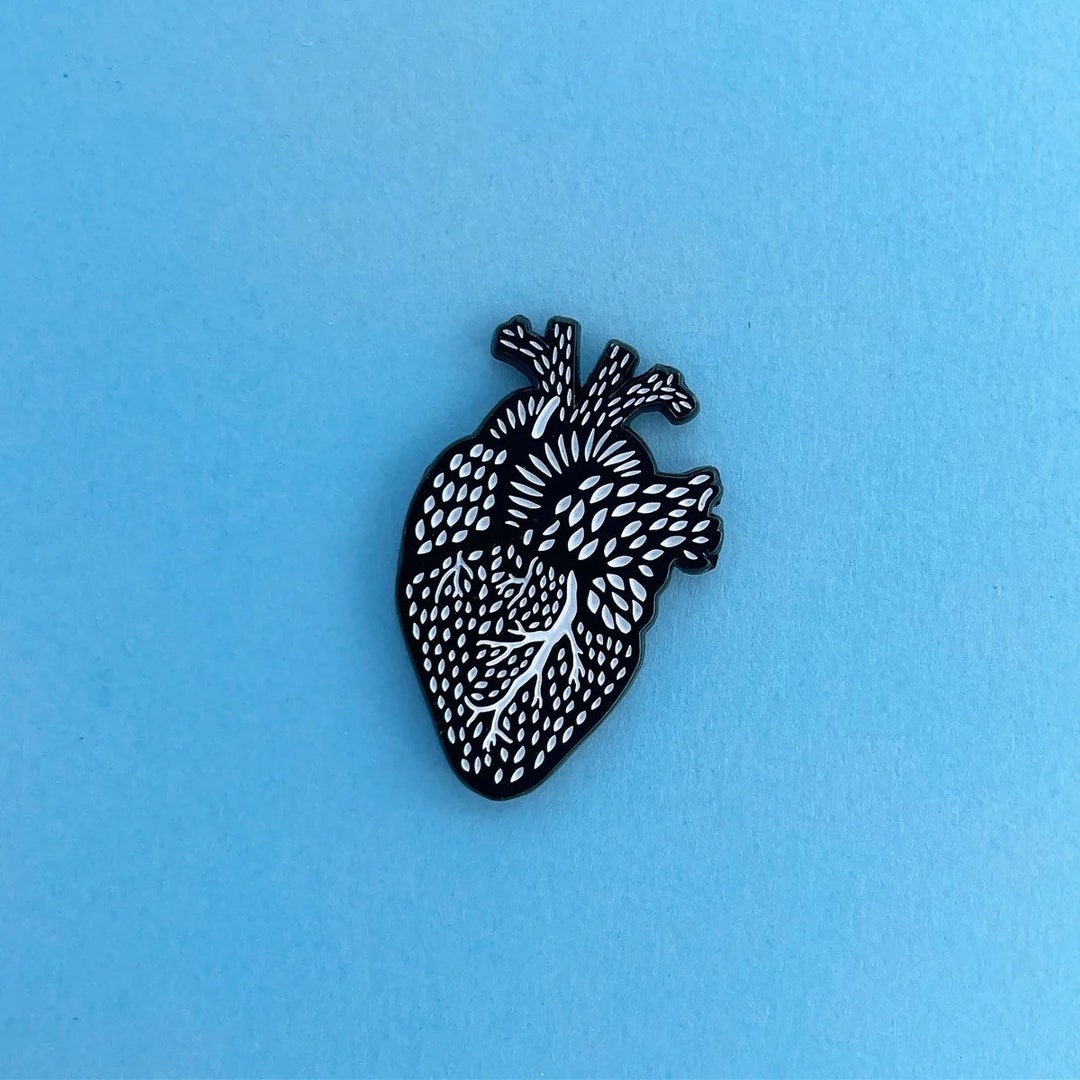 Anatomical Heart Enamel Magnet - Etsy