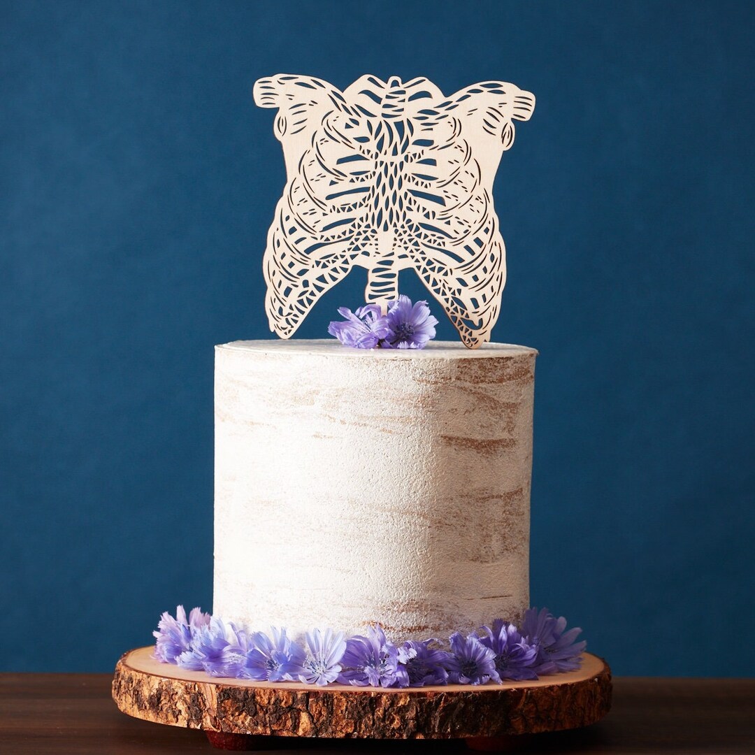 Ribcage Thorax Anatomy Cake Topper -medical Grad Gift, Surgery Cake ...