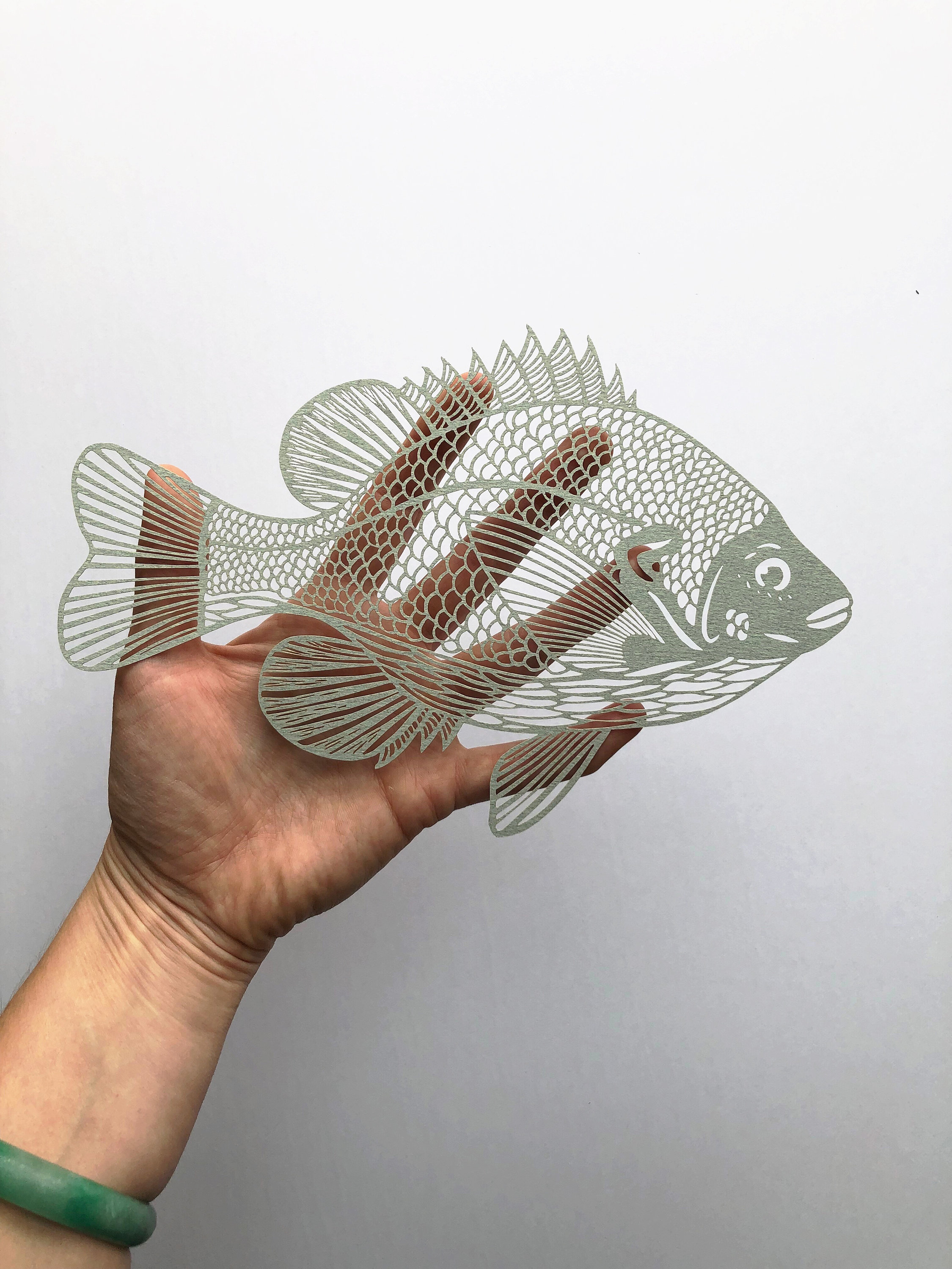 Laser-cut Papercutting Artwork Fish | Etsy