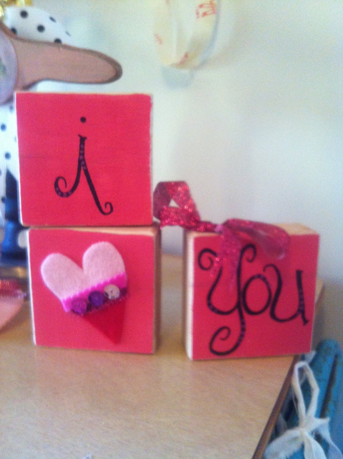 I love You Blocks | Etsy