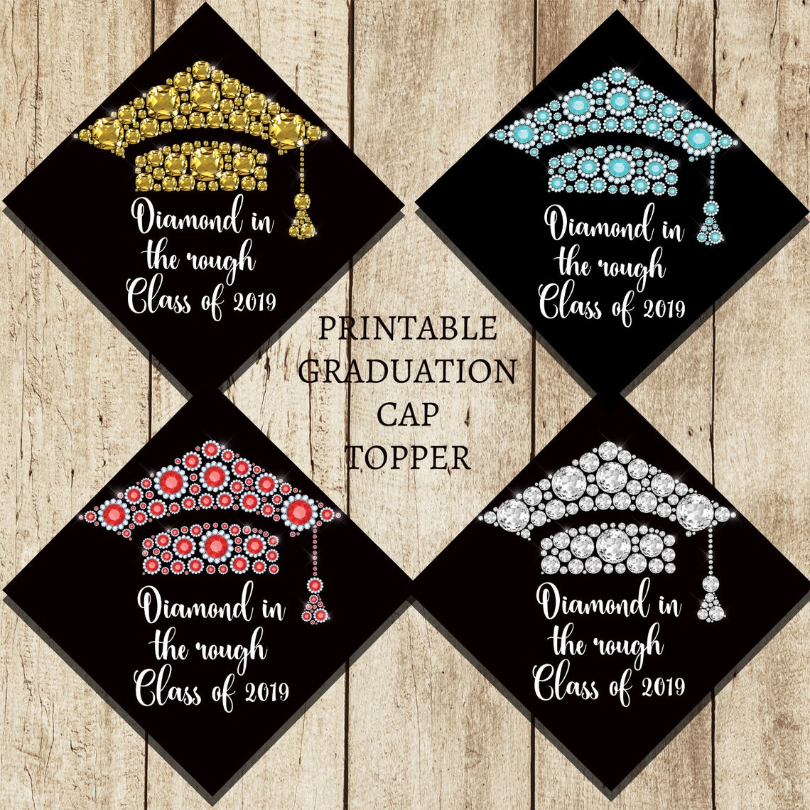 Graduation Cap Topper Template