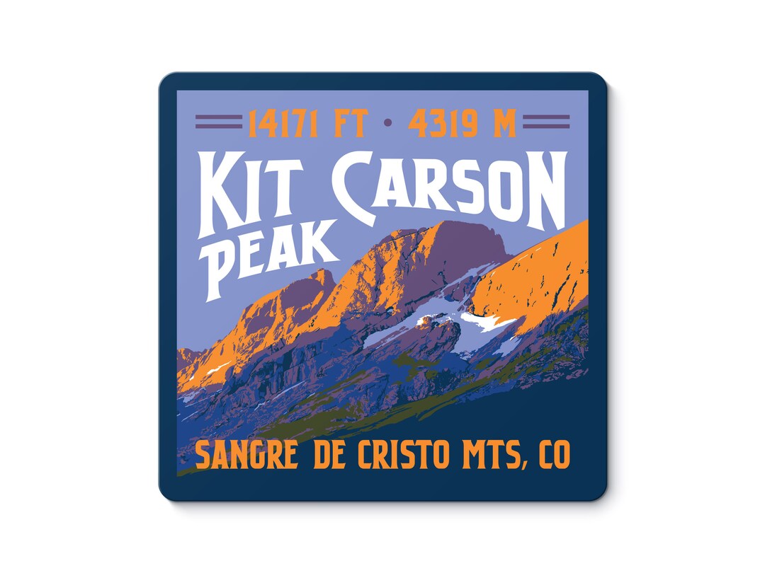 Kit Carson Peak Colorado 14er Sticker - Etsy