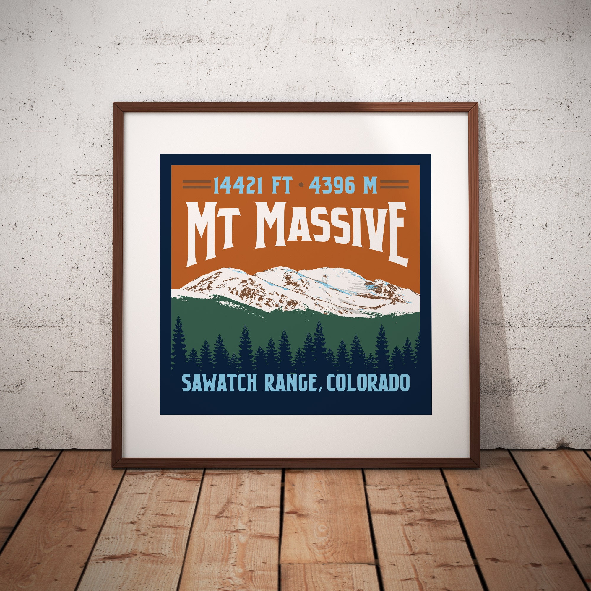 Mt. Massive Colorado 14er Print - Etsy