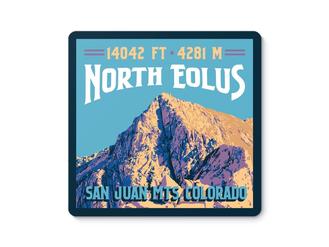 North Eolus Colorado 14er Sticker - Etsy