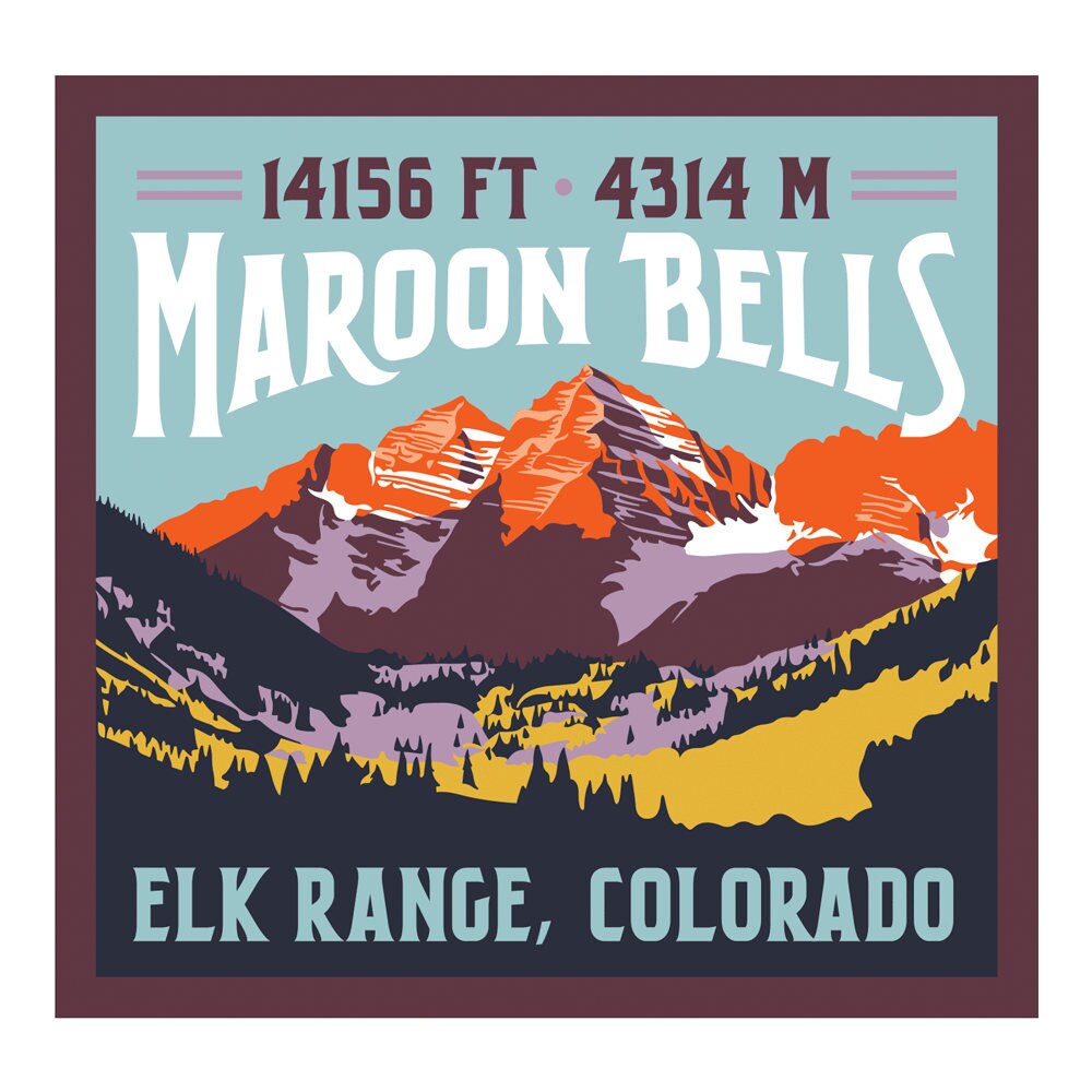 Maroon Bells Print | Etsy