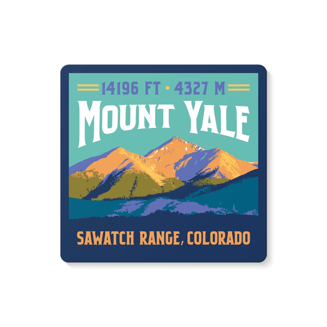 Mt. Yale Colorado 14er Decal Sticker - Etsy