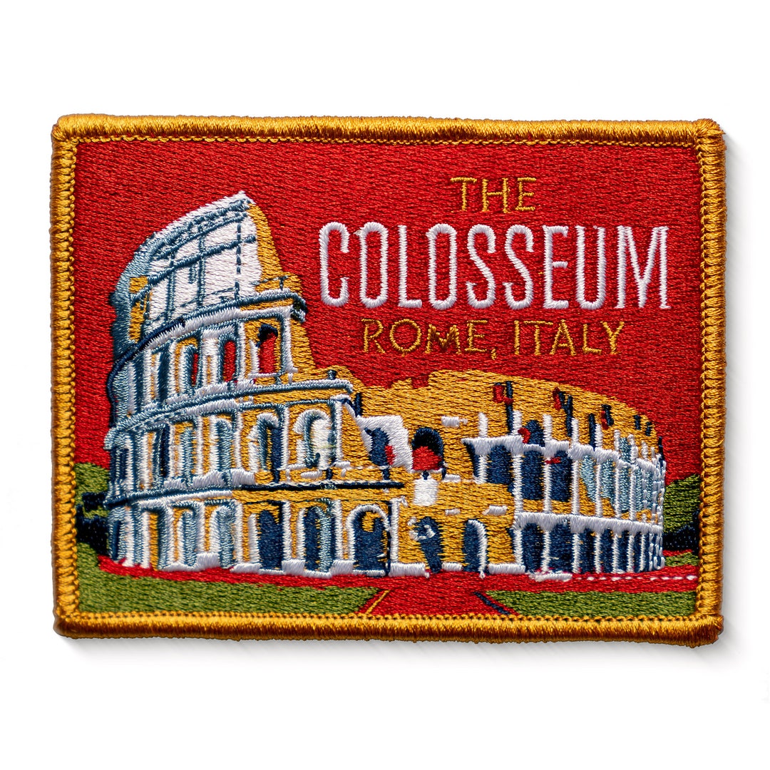 The Colosseum Rome Italy Patch - Etsy
