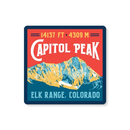 Capitol Peak Sticker - Etsy