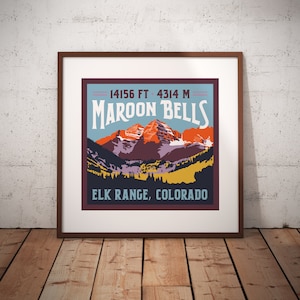 Maroon Bells Print - Etsy