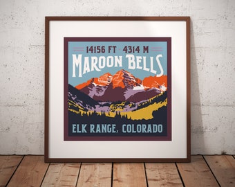 Maroon Bells Print - Etsy