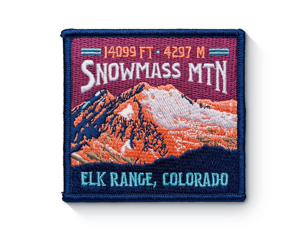Snowmass Mountain Colorado 14er Patch - Etsy