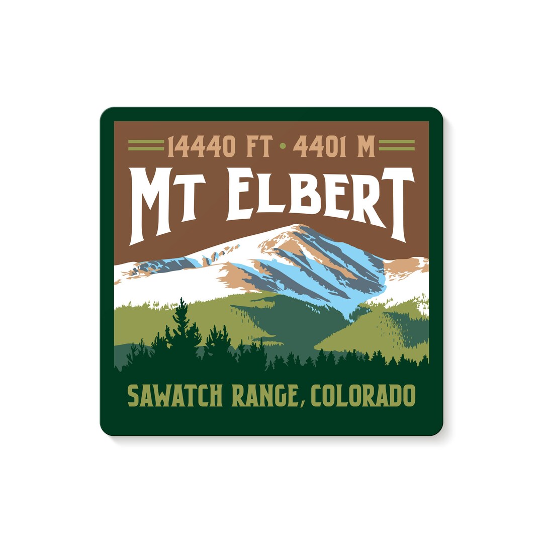 Mt. Elbert Decal Sticker - Etsy