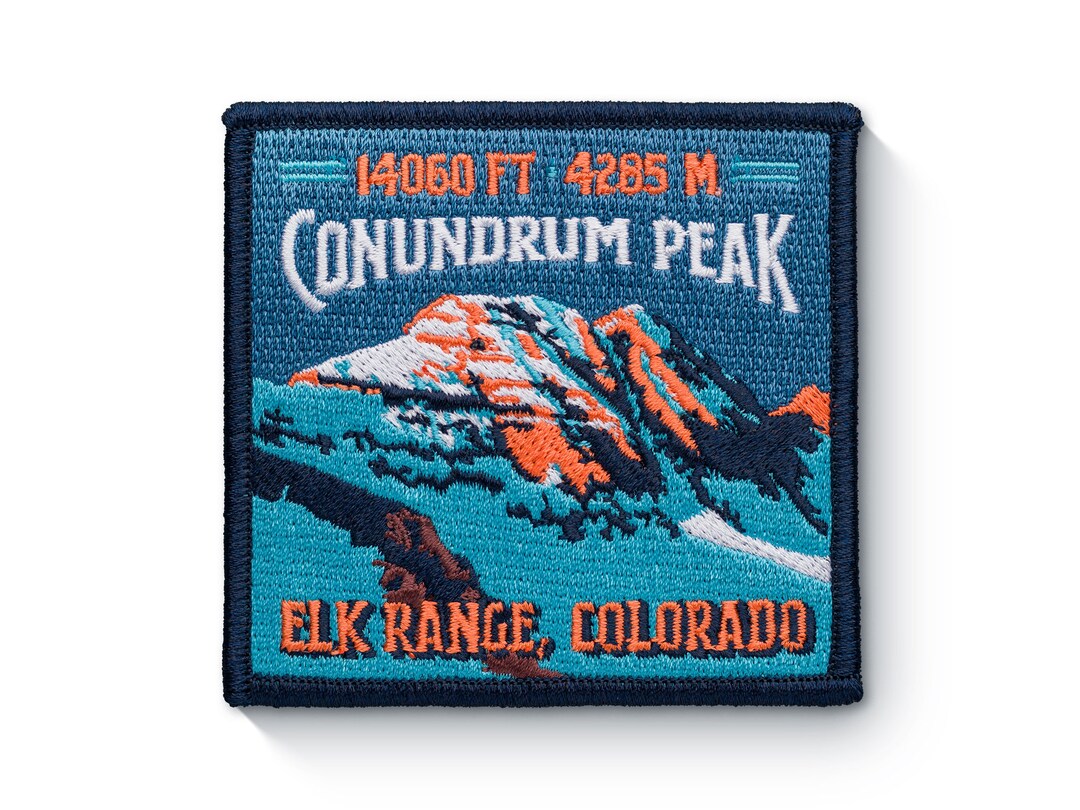 Conundrum Peak Colorado 14er Patch - Etsy