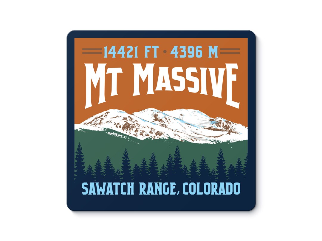 Mt Massive Colorado 14er Sticker - Etsy